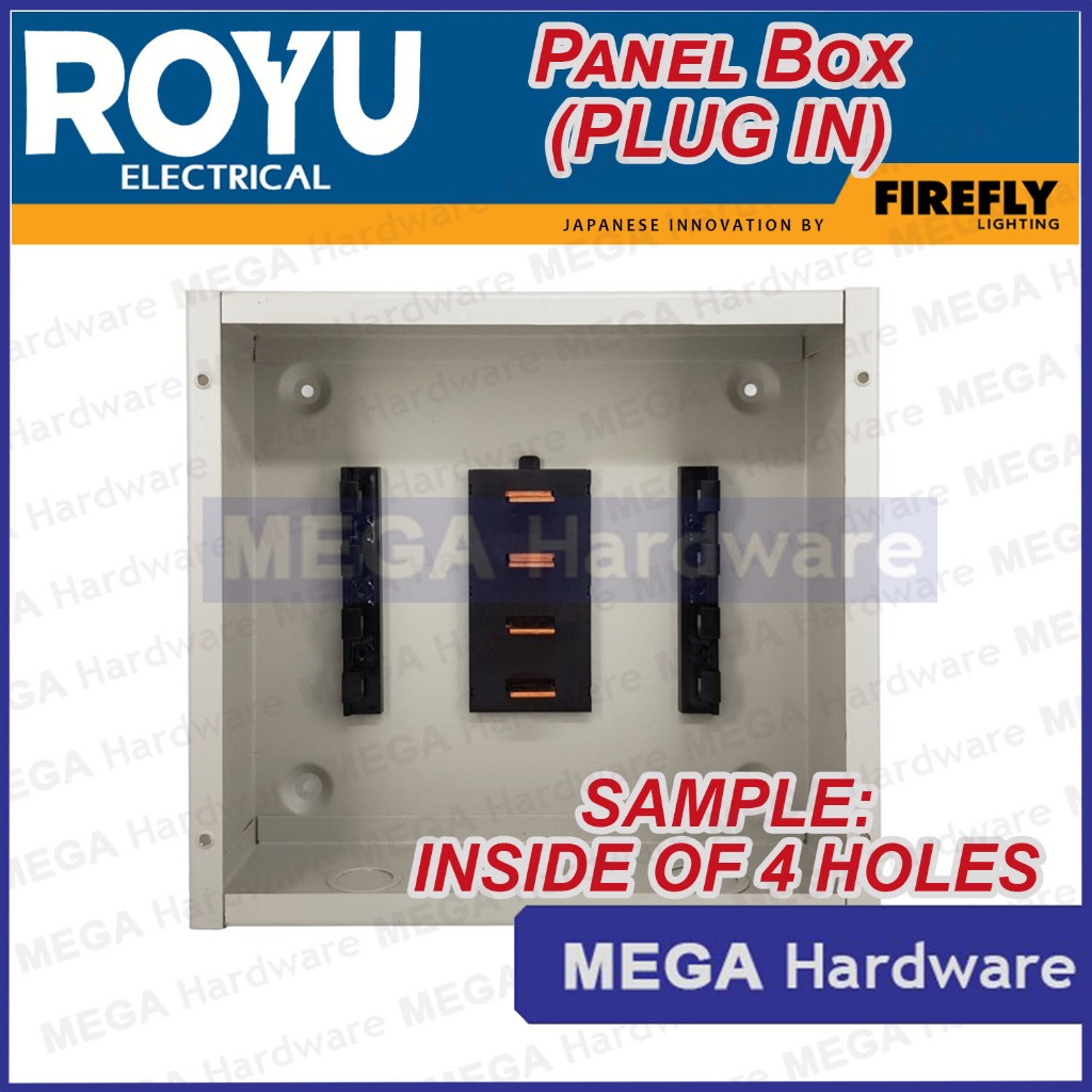 ROYU All Metal Panel Box Board for 2-Pole Plug In Circuit Breakers ...