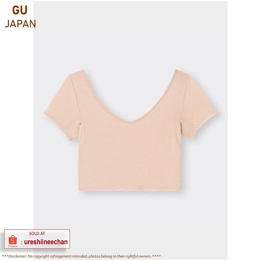 GU Japan Style Dry 2WAY Cropped T (Short Sleeve) (with sweatband ...