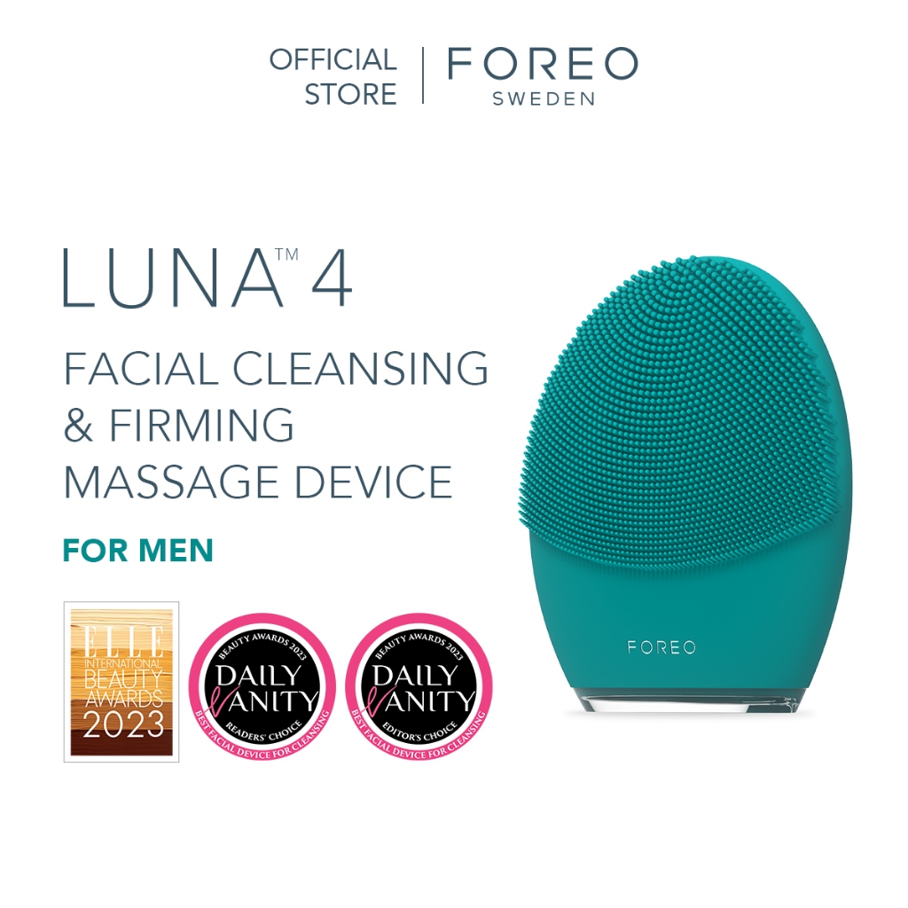 FOREO LUNA 4 Men Face Cleansing Brush for Skin & Beard - Firming Face ...