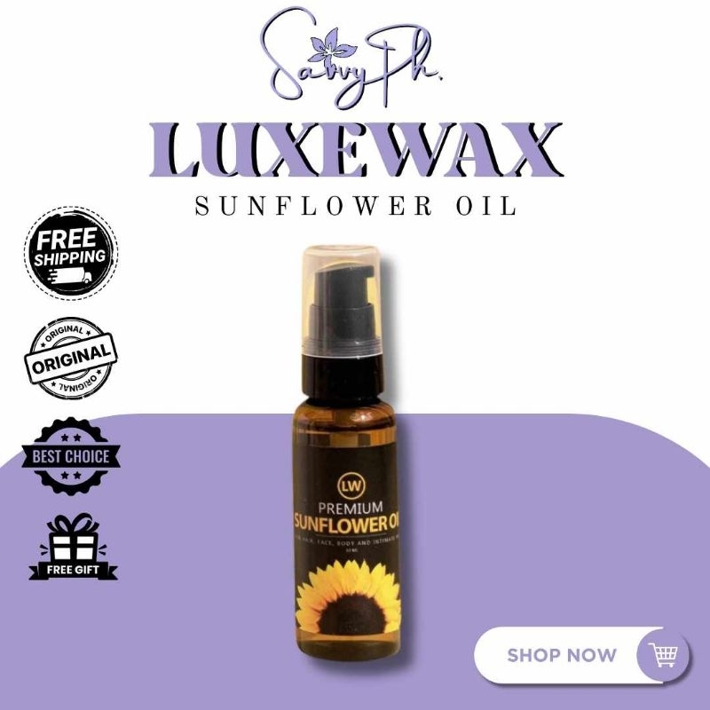Luxewax Premium Sunflower Oil Waxing After Care Hair Face Body Intimate ...