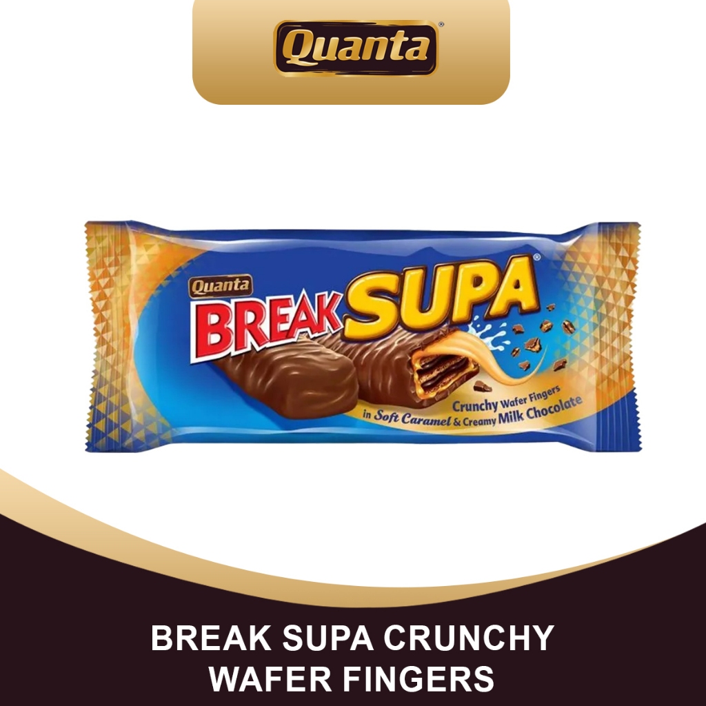 QUANTA Break Supa Crunchy Wafer Fingers in Soft Caramel and Creamy Milk ...