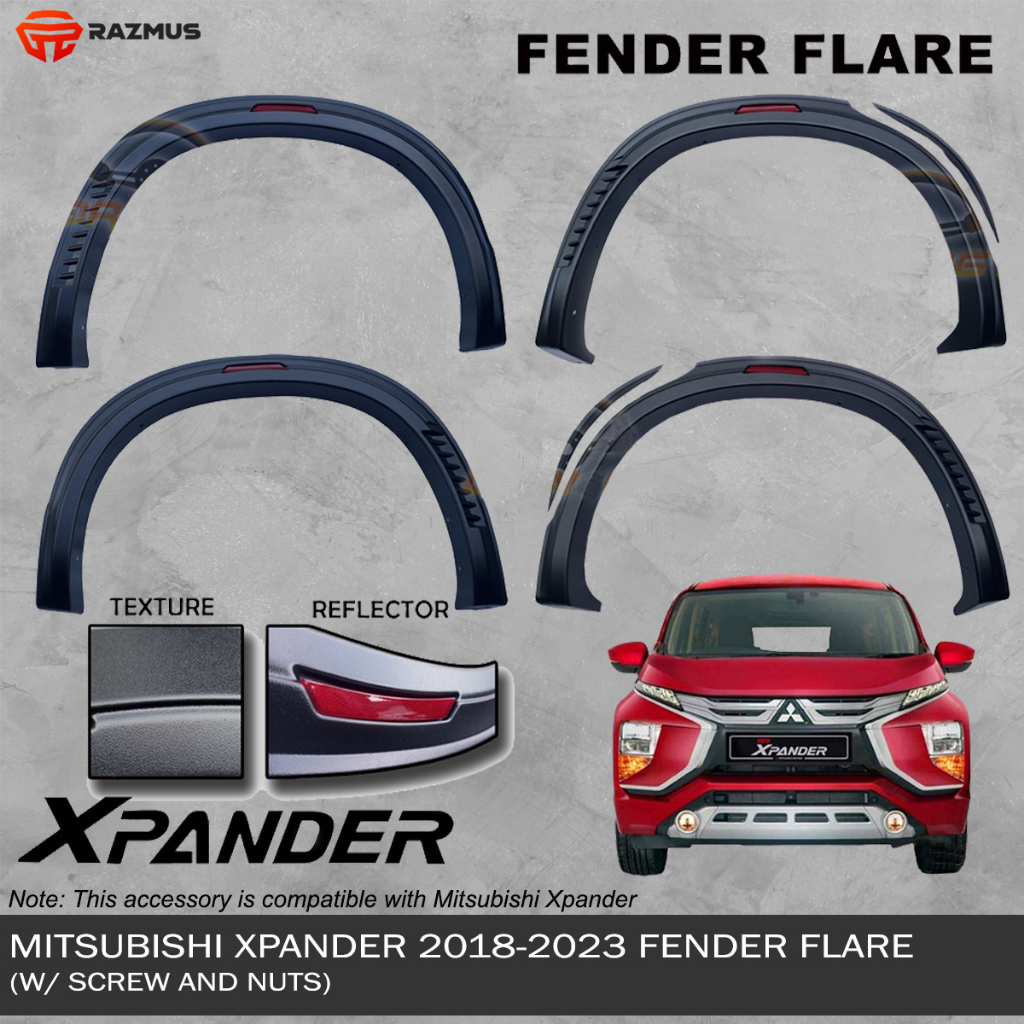 REVO-Mitsubishi Xpander 2018 to 2023 OEM Fender Flare with Reflector ...