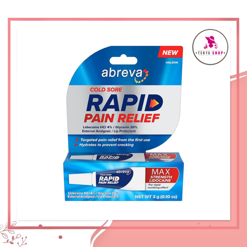 Abreva Cold Sore Rapid, 3 g | Shopee Philippines