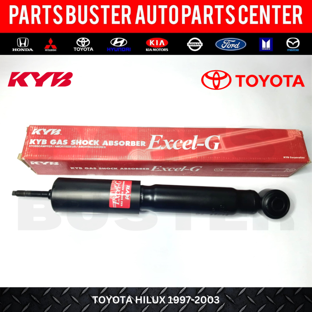 KYB Excel-G Front Shock Absorbers for Toyota Hilux 1997-2003 (344202 ...
