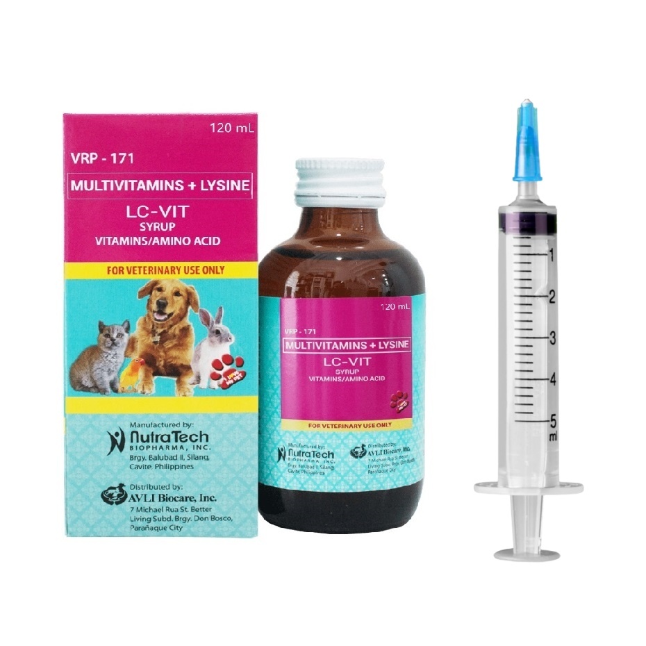 LC-Vit Multivitamins+Lysine, Pet Multivitamins For Cat Dog Vitamins 120 ...