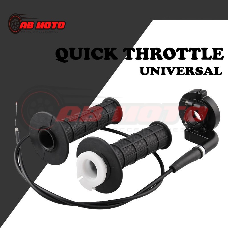 Motorcycle Quick Throttle With Cable & Handle Grip Universal HIGH ...