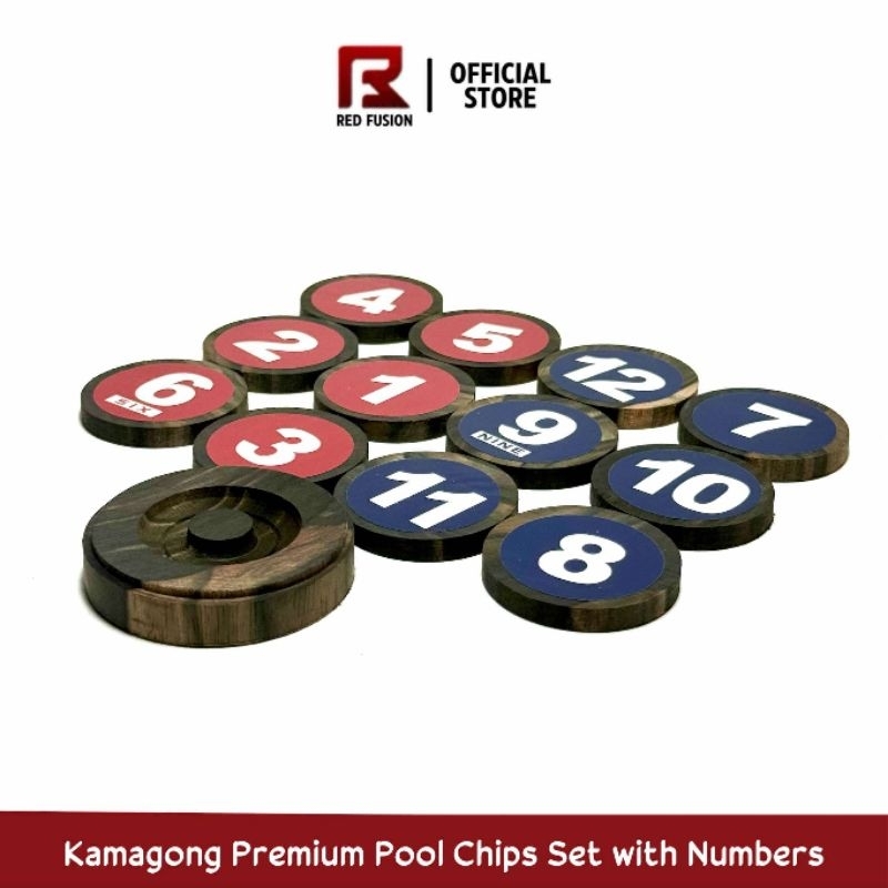 Kamagong Premium Pool Chips Set with Numbers | Shopee Philippines