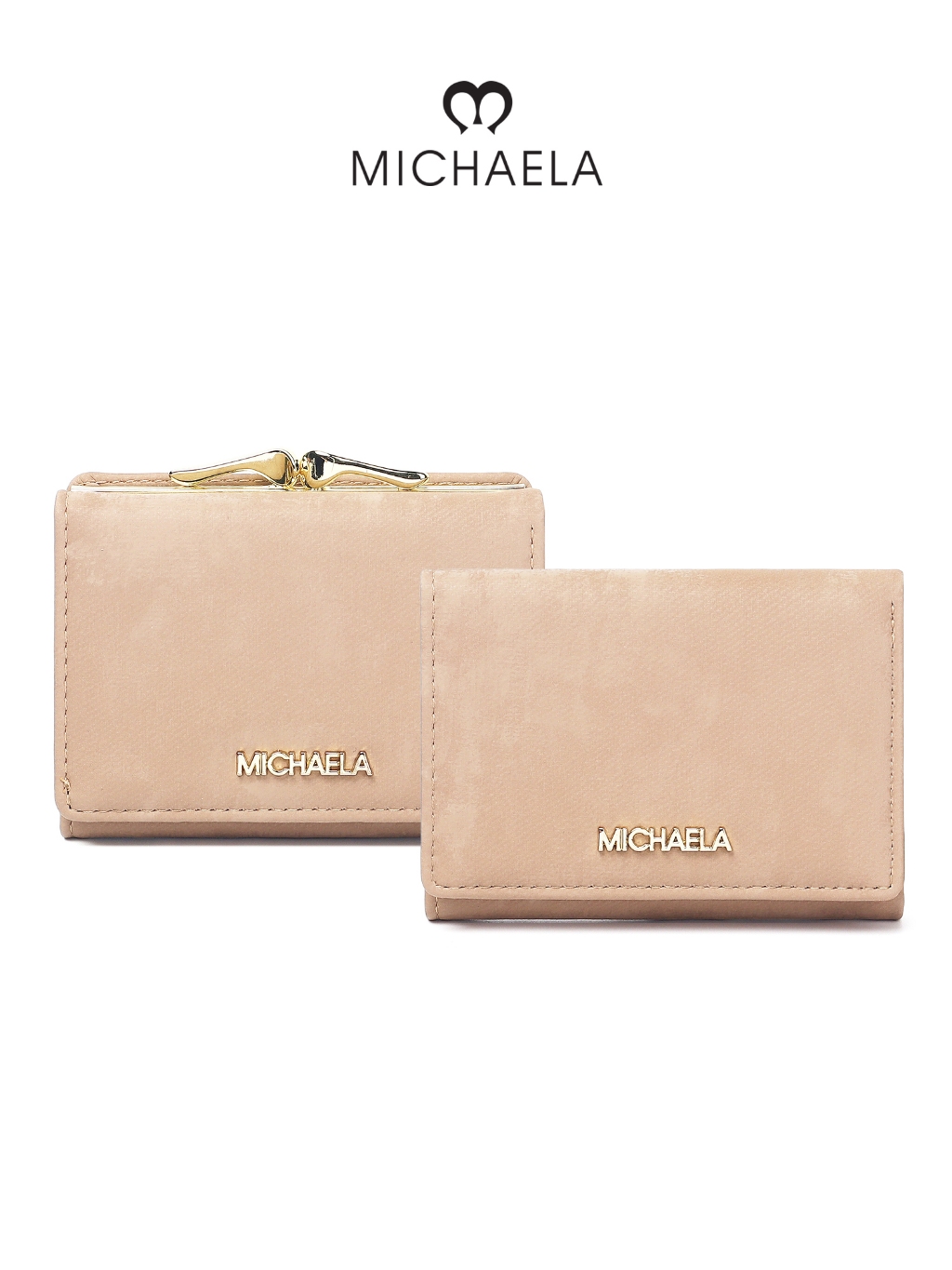 MICHAELA Corduroy Trifold Short Wallet 8 Card Slots Chic Elegant for ...