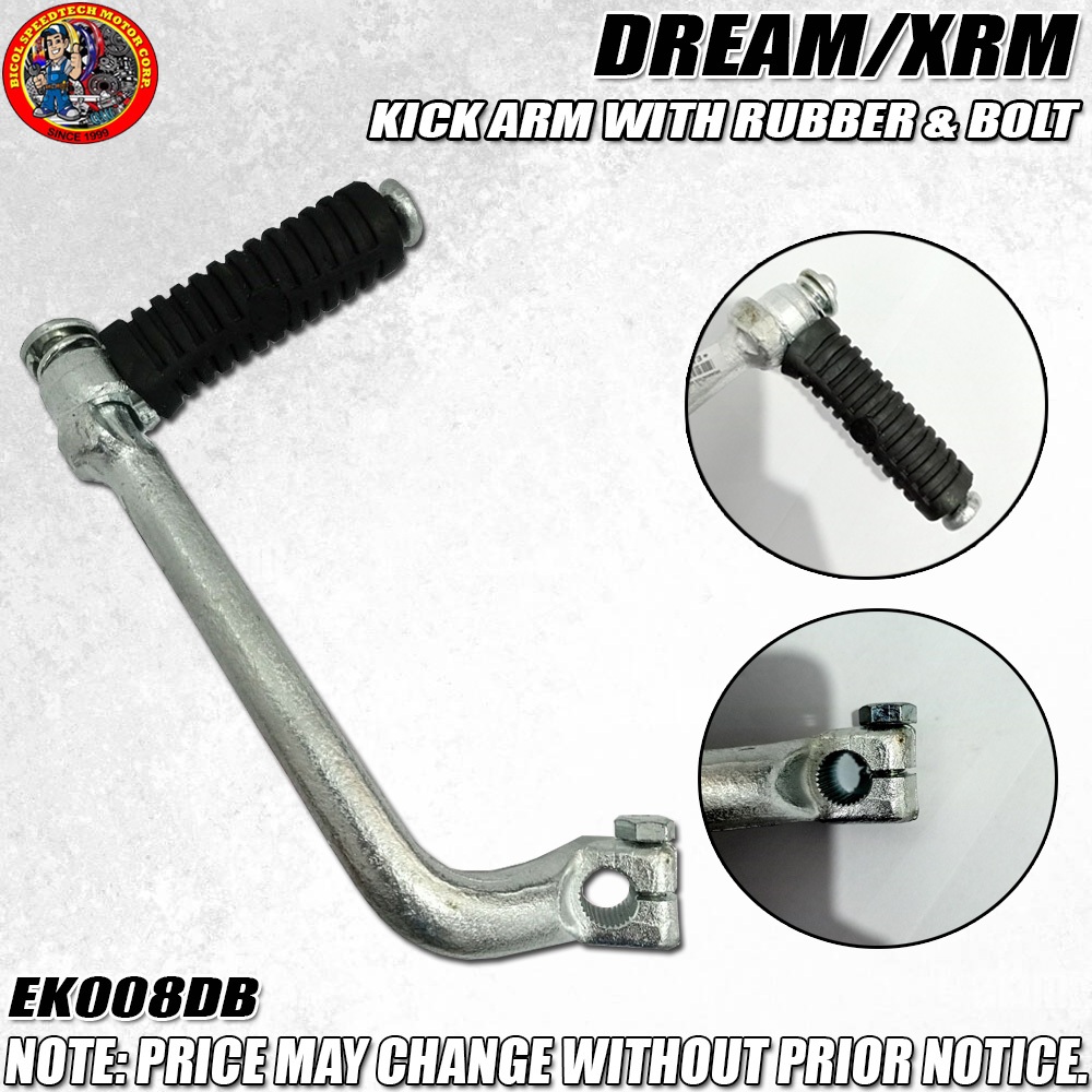 DREAM/XRM KICK ARM WITH RUBBER AND BOLT (EK008DF) | Shopee Philippines