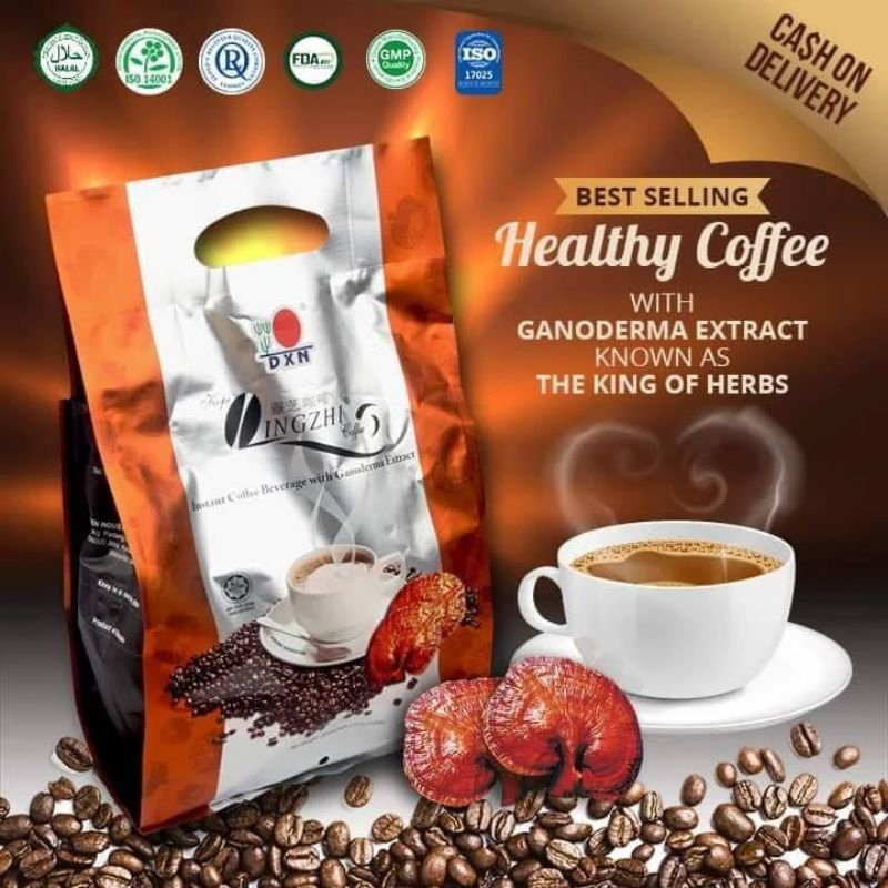 DXN Lingzhi Coffee 3in1 with Ganoderma Extract (100% Authentic (10.5G ...