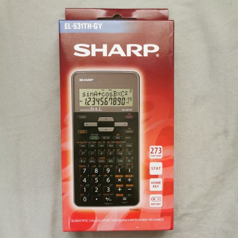 Sharp Scientific calculator 273 functions EL 531TH GY | Shopee Philippines