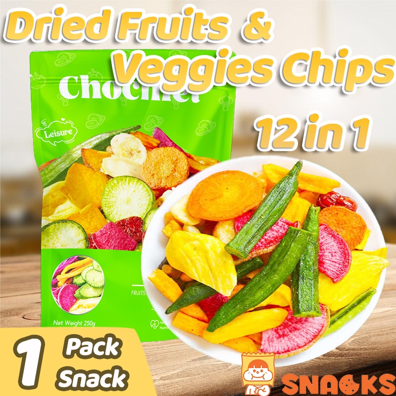 YUMMY Chocmet 12 in 1 Dried Fruits And Vegetables 250g Crispy Vegetable ...