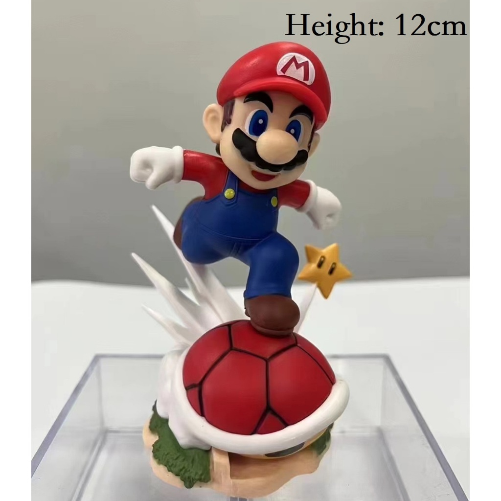 Super Mario Running On The Turtle Collectible Action Figure | Shopee ...