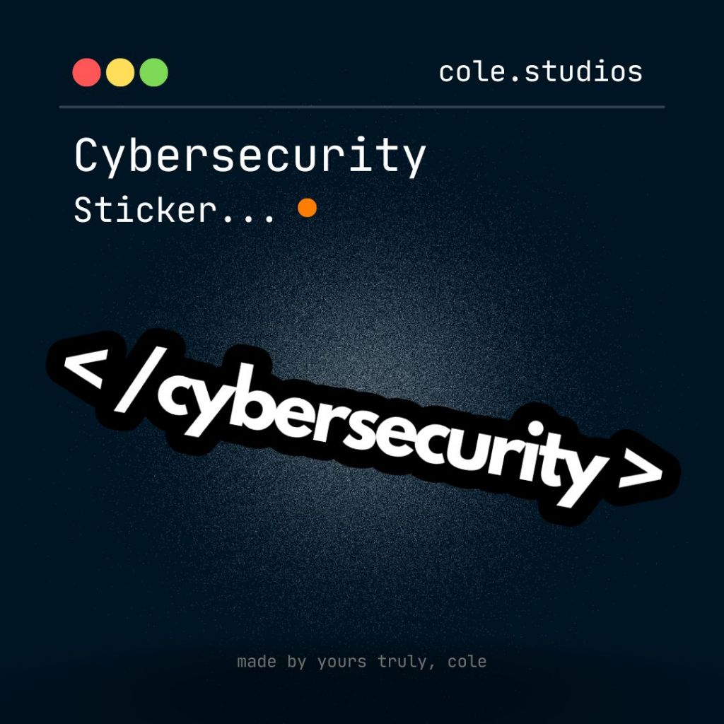 Cybersecurity Matte Sticker | Shopee Philippines
