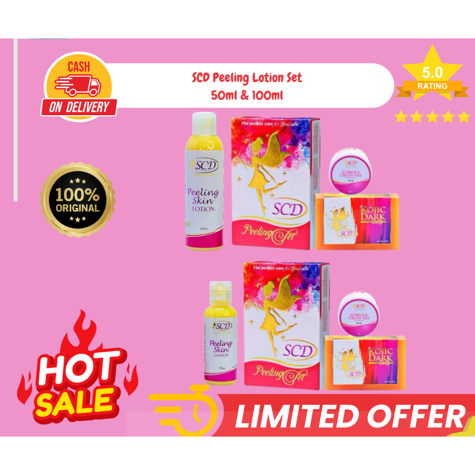 SCD Peeling Skin Lotion Set | Shopee Philippines