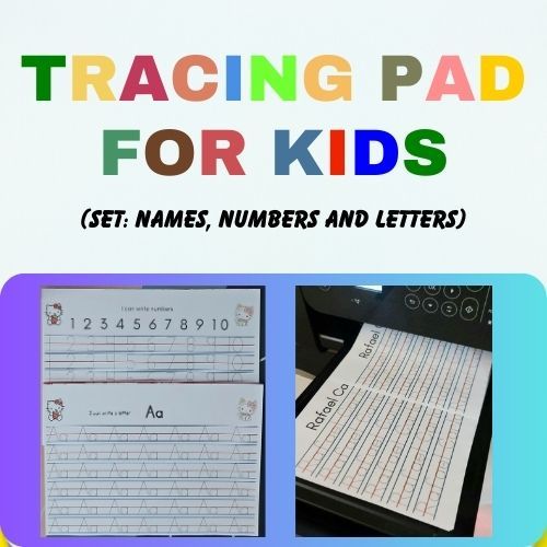 Tracing Pads for Kids - SET - NAME/NUMBERS/LETTERS | Shopee Philippines