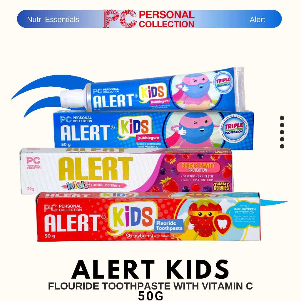 Personal Collection Alert Kids Flouride Toothpaste with Vitamin C 50g ...