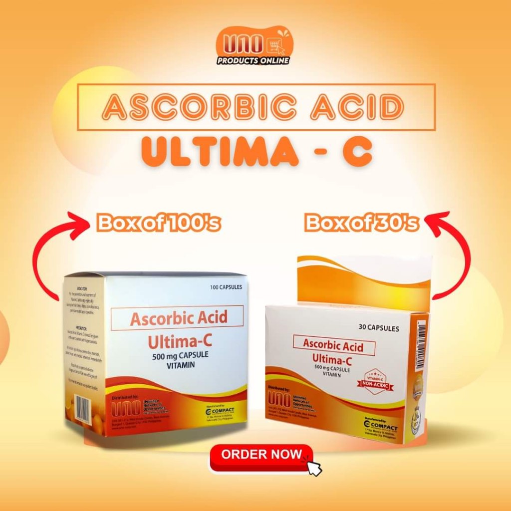 UNO NEW PACKAGING ULTIMA C VITAMINS C as SODIUM ASCORABATE 562.43mg ...