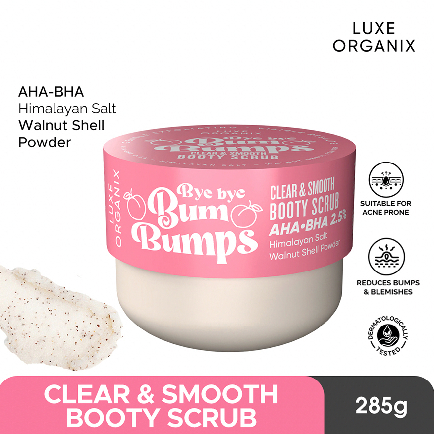 Bye Bye Bum Bumps Clear and Smooth Booty Scrub 285g LUXE ORGANIX | Shopee Philippines