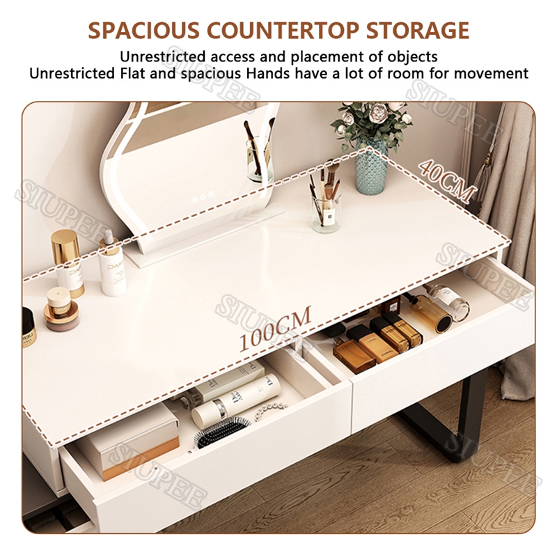 Vanity Table Bedroom Dressing Table Minimalist Bedside Make-Up Table ...