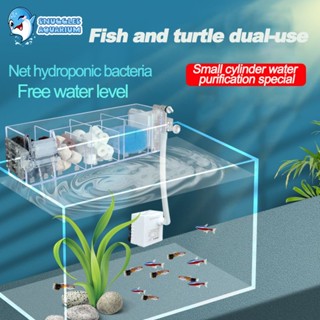 3-5 Grids Aquarium Filter Box Fish Tank Filter Box With Water Pump, Low ...
