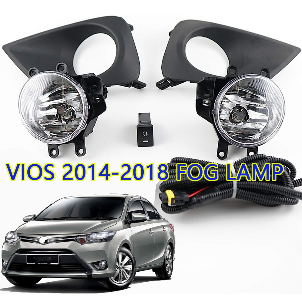 Fog Lamp Fog Light Assembly for TOYOTA VIOS Gen3 2013-2018 and Fog Lamp ...