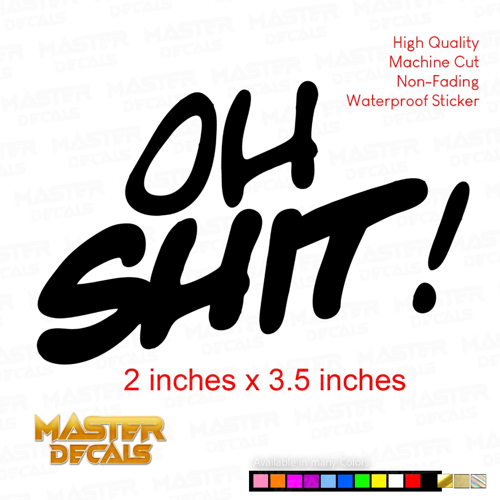 Oh Shit! Trend Sticker Cut-Out | Shopee Philippines