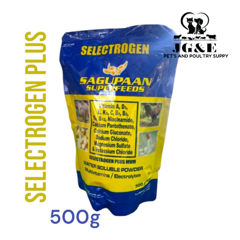 SELECTROGEN PLUS 500g MULTIVITAMINS AND ELECTROLYTES FOR POULTRY AND ...