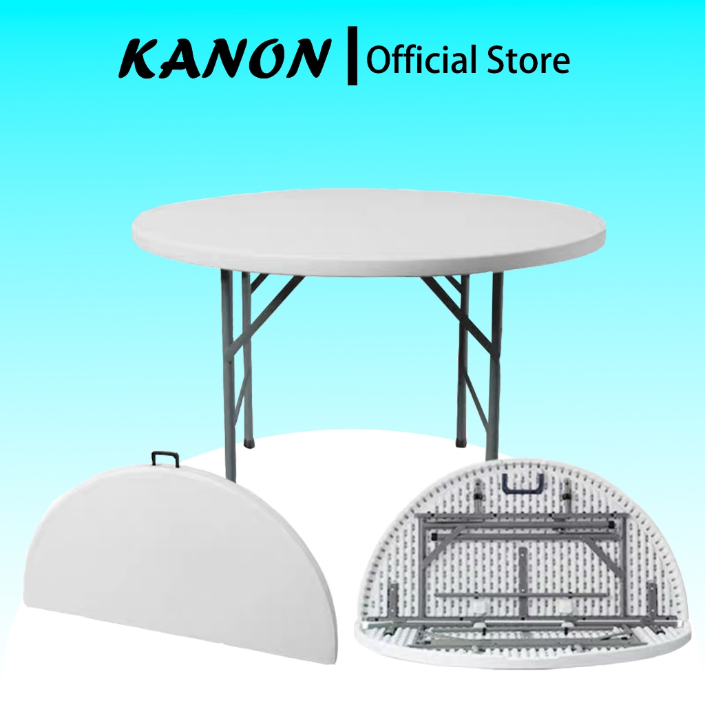Plastic dining table portable folding dining table plastic round table ...