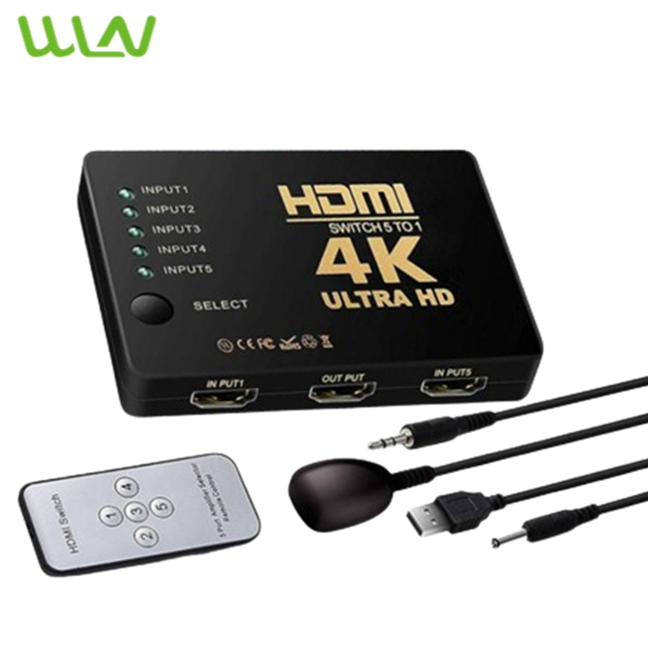 Exquisite Compact 3in1 & 5in1 1080P 4k High Resolution HDMI Switch ...