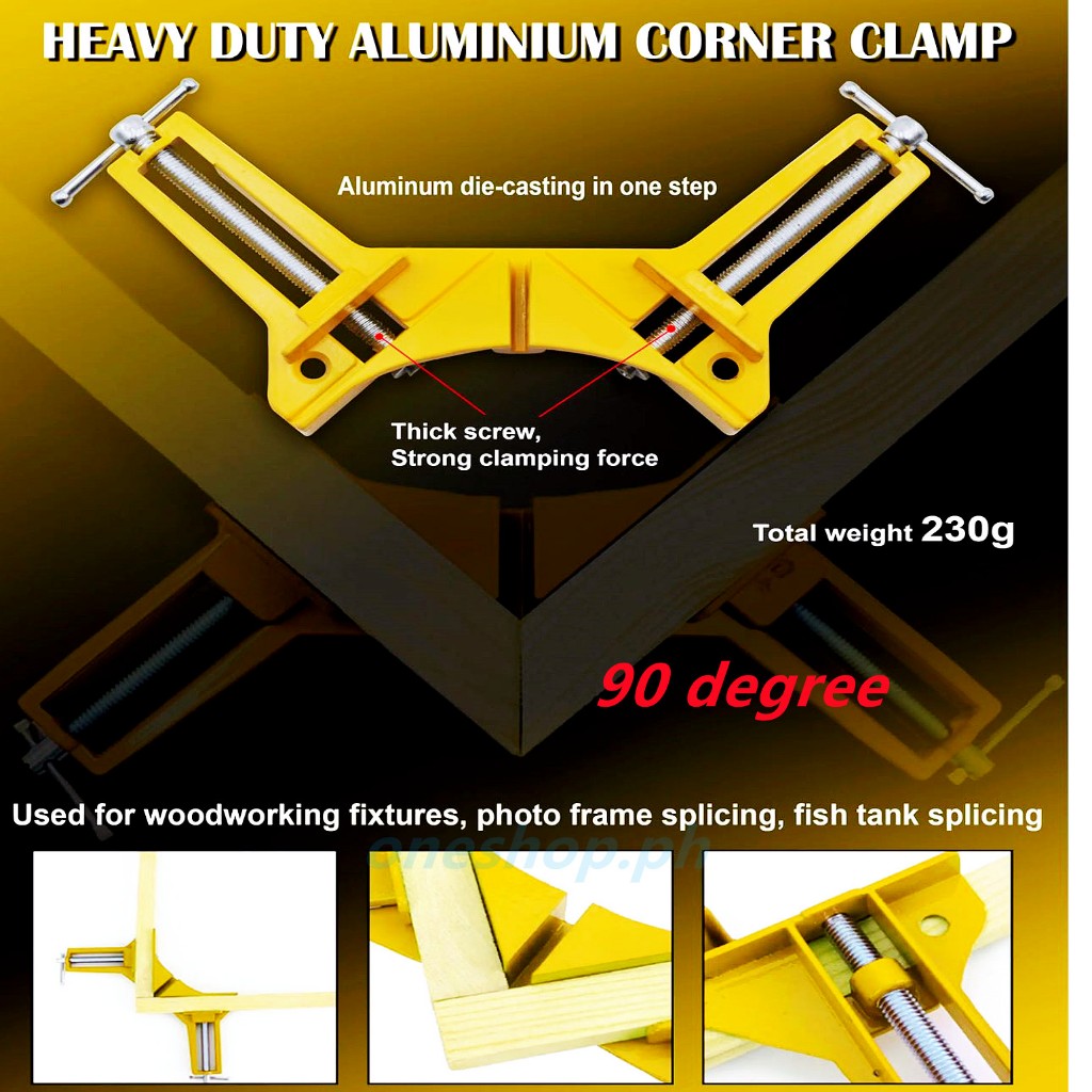 Multi 4 Inch 90 Degree Right Angle woodworking Clip Picture Frame ...