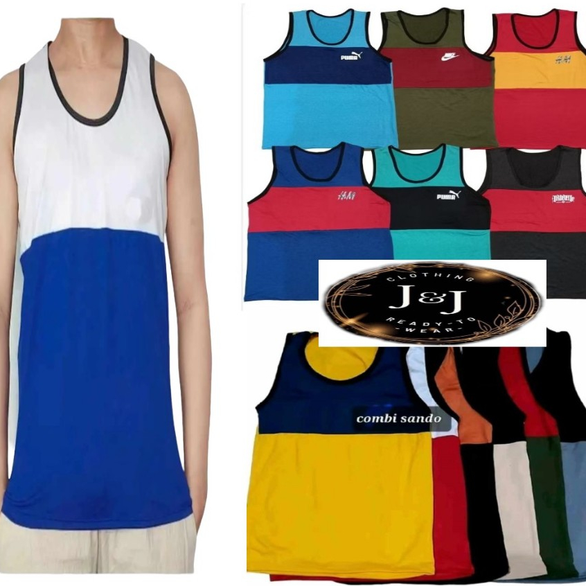 Daily/Summer Wear COMBI Plain Sando for Men / Freesize up to XL ...