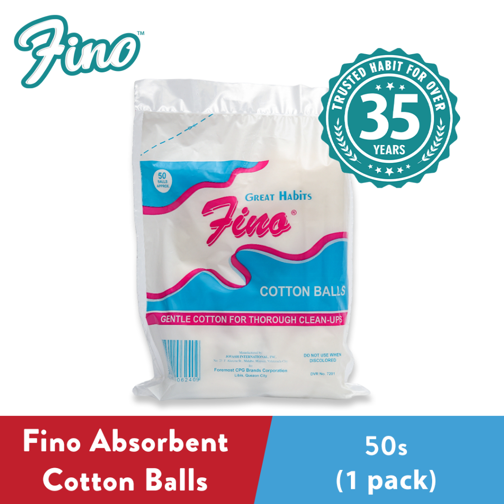 Fino Cotton Balls 50s (1 Pack) Cotton Balls | Home Essentials | Great ...
