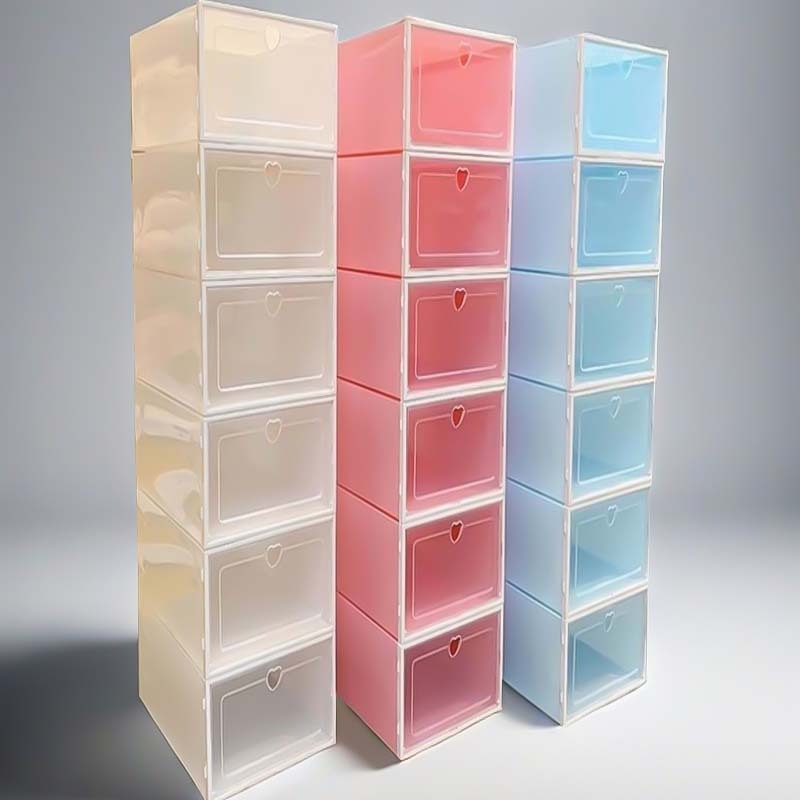 Big Size Candy Color Shoe Box Foldable Drawer Case Storage Organizer ...