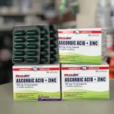 RiteMed Ascorbic Acid Zinc 500mg/10g Capsule-100s | Shopee Philippines