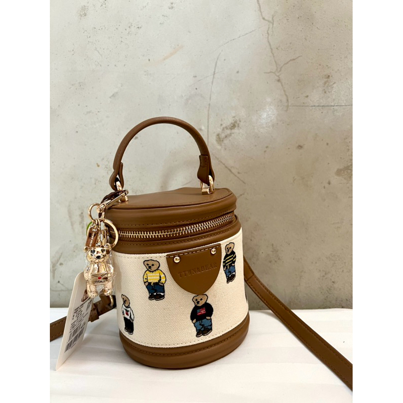 TTWN BEAR ROUND BUCKET BAG | Shopee Philippines