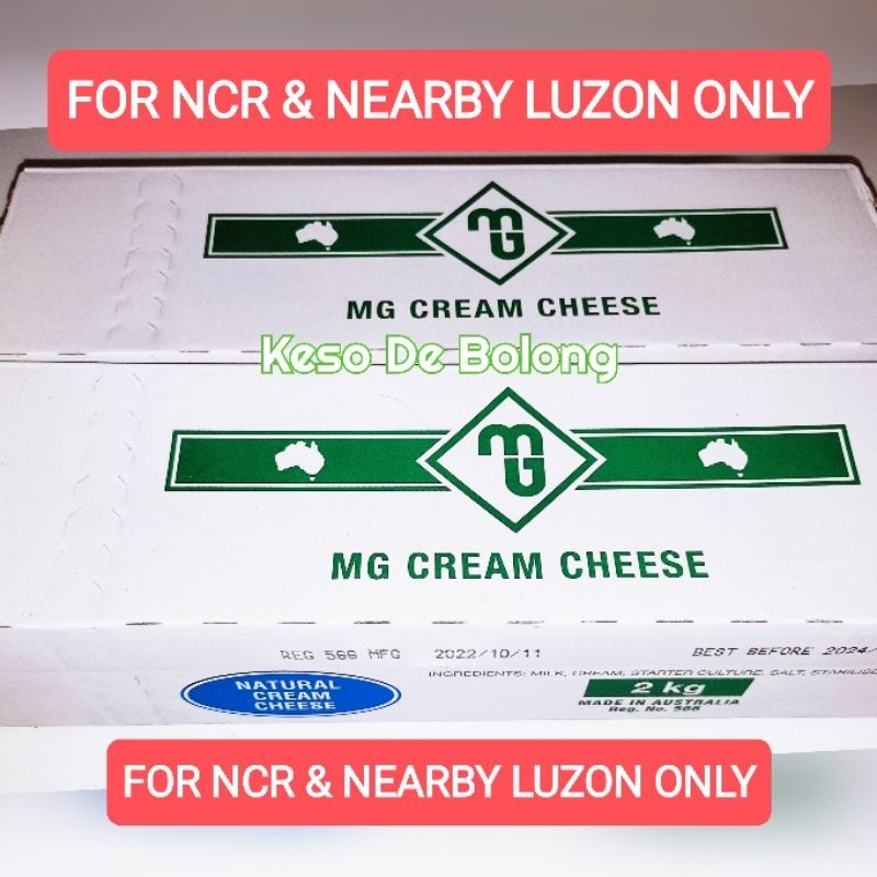 MG (Murray Goulburn) Cream Cheese 2kg *Made in Australia* FOR NCR ...