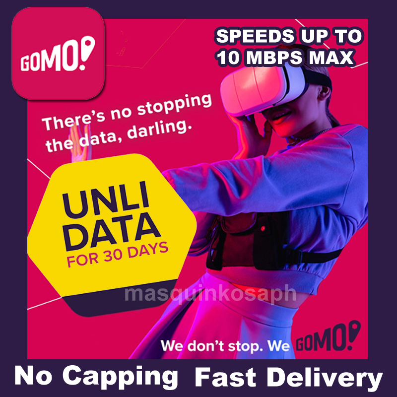 GOMO SIM 30 Days Unlimited Data | Shopee Philippines