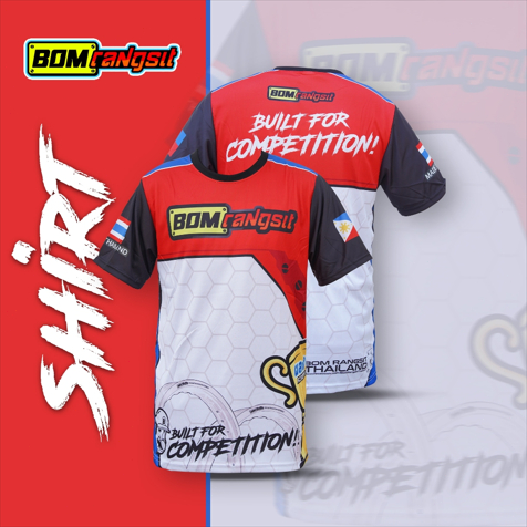 BOM RANGSIT Short Sublimation Shirt Short / Long Sleeves Round Neck ...
