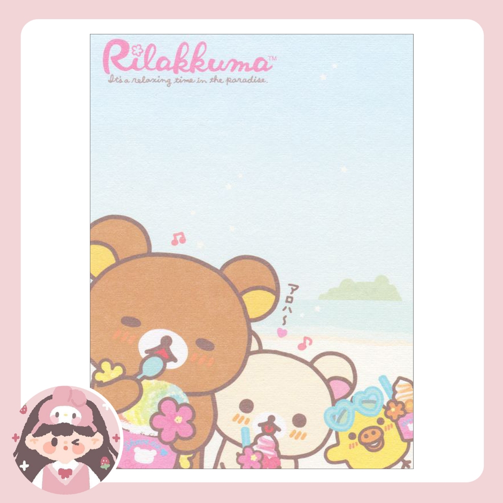Rilakkuma Cute Notepad 24 Loose Sheets Size A7 70gsm Paper | Shopee ...