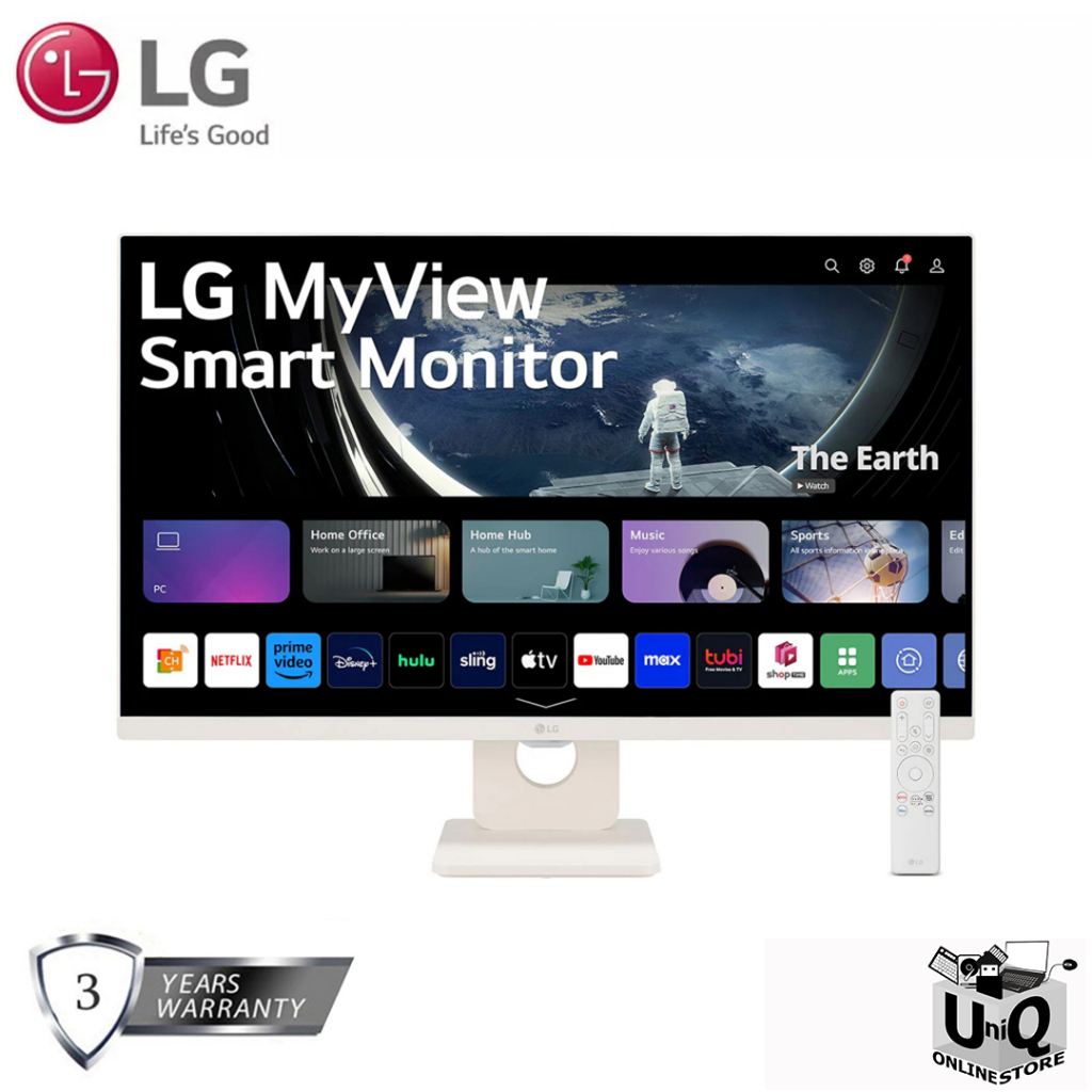 LG 27SR50F-W 27'' Full HD IPS MyView Smart Monitor with webOS, WiFi ...