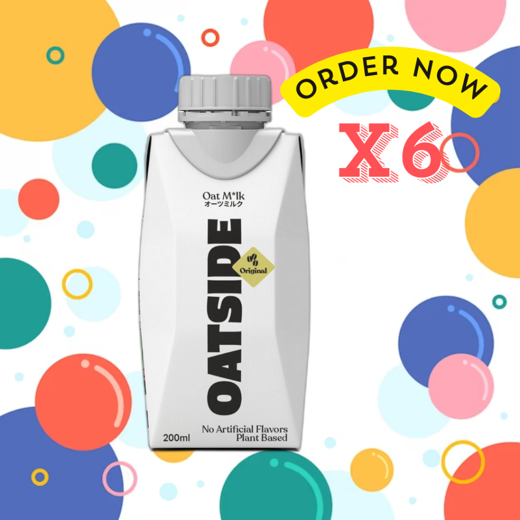 OATSIDE BARISTA BLEND OAT MILK POCKET PACKS 200ML x6 PACK x 12 PACK x ...