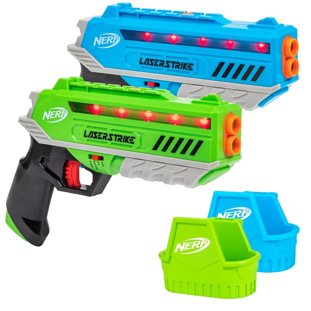 Nerf Laser Strike 2 Player Laser Tag Game Pack Complete with 2 300ft ...