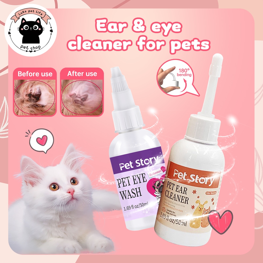 50ml Pet Ear Drops For Eliminate Ear Mites Treating Ear Canal Odor Pus ...