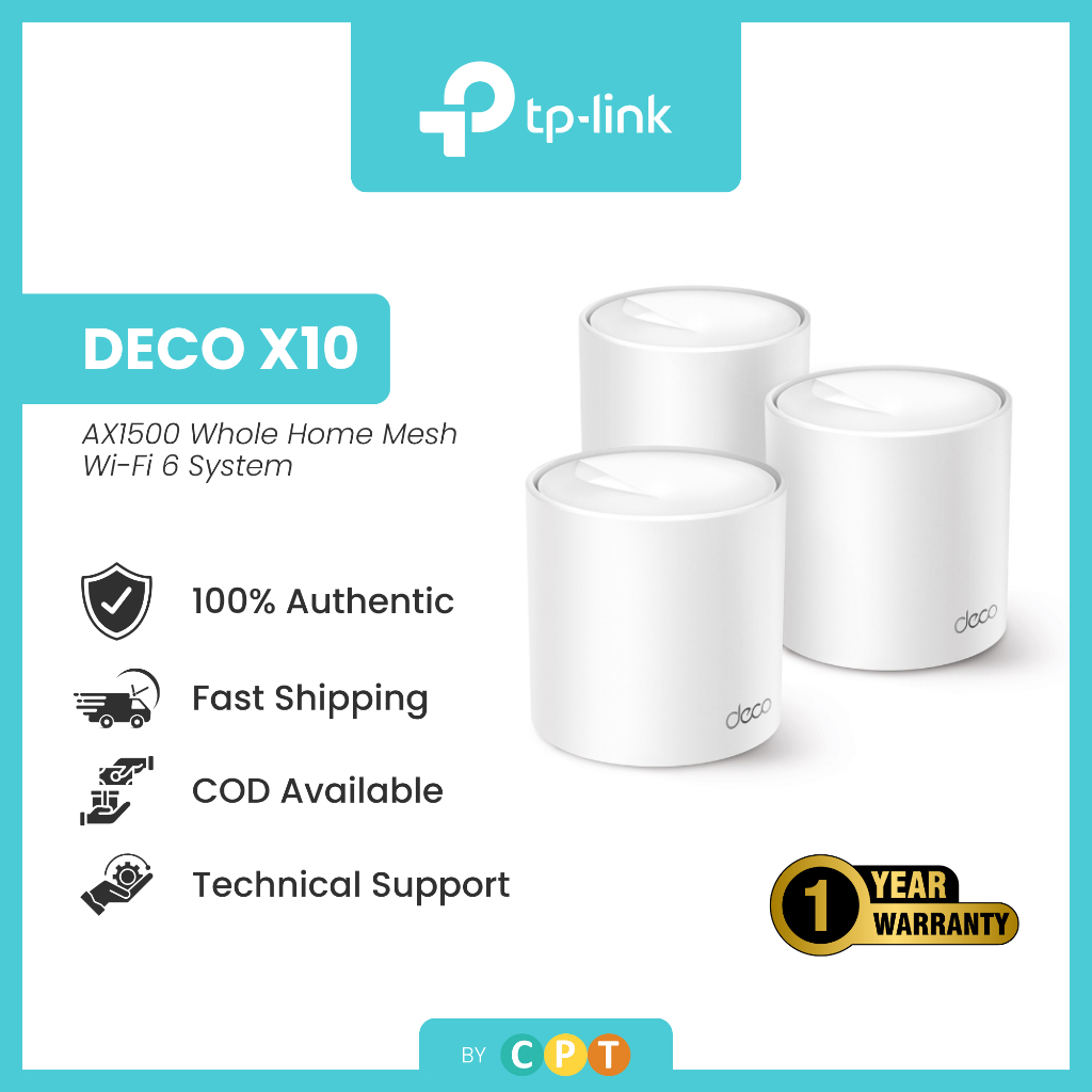TP-Link | Deco X10 | AX1500 | Dual-Band | MU-MIMO | Whole Home Mesh ...