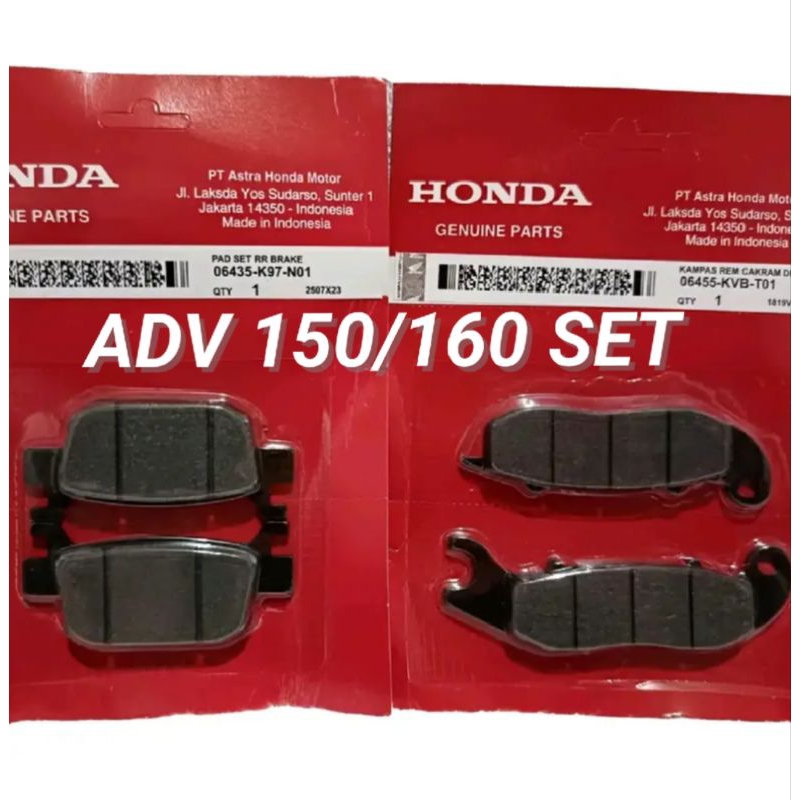 HONDA Genuine Parts |ADV Brake Pad Set 150 160 ABS PCX 160 ABS | Shopee ...