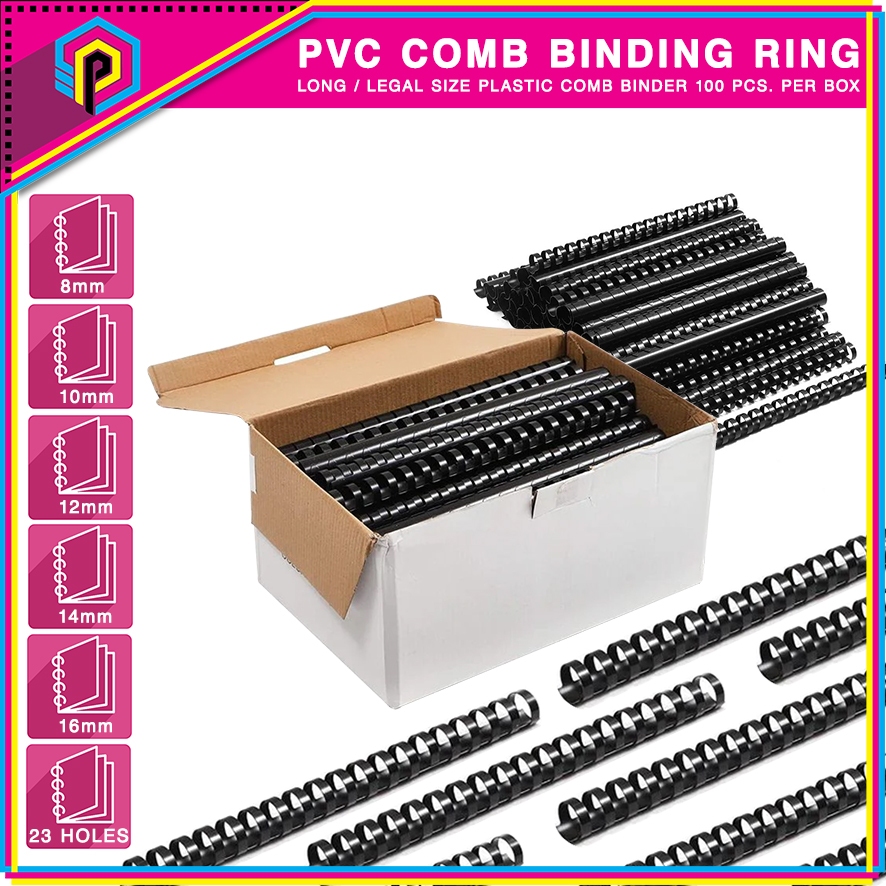 Plastic Comb Binder Rings PVC Plastic Binder Comb Loose-Leaf Legal/Long ...