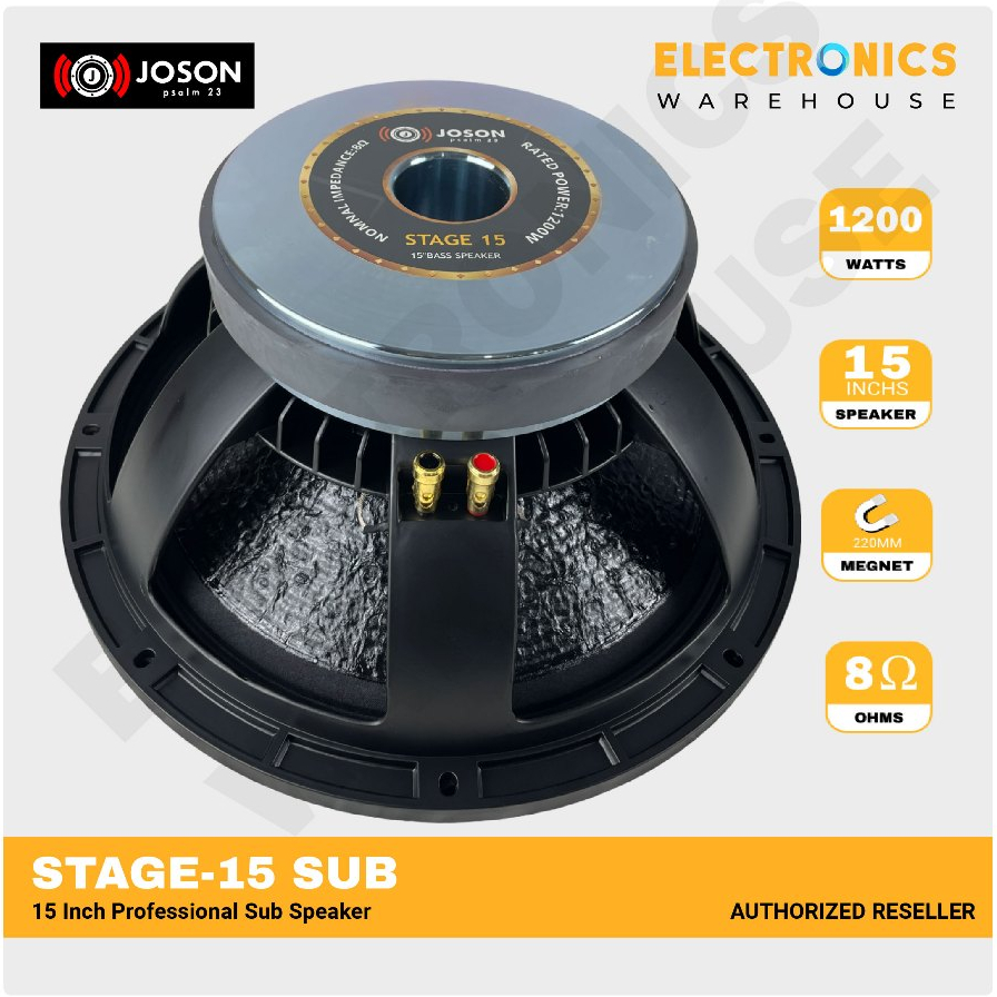 Joson Stage 15 Sub 1000-1200W 15 Inch Professional Sub Speaker | Shopee ...