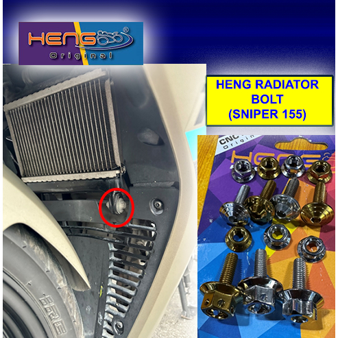 HENG Orig Radiator Bolt for YAMAHA SNIPER 155 - sold as set | Shopee ...