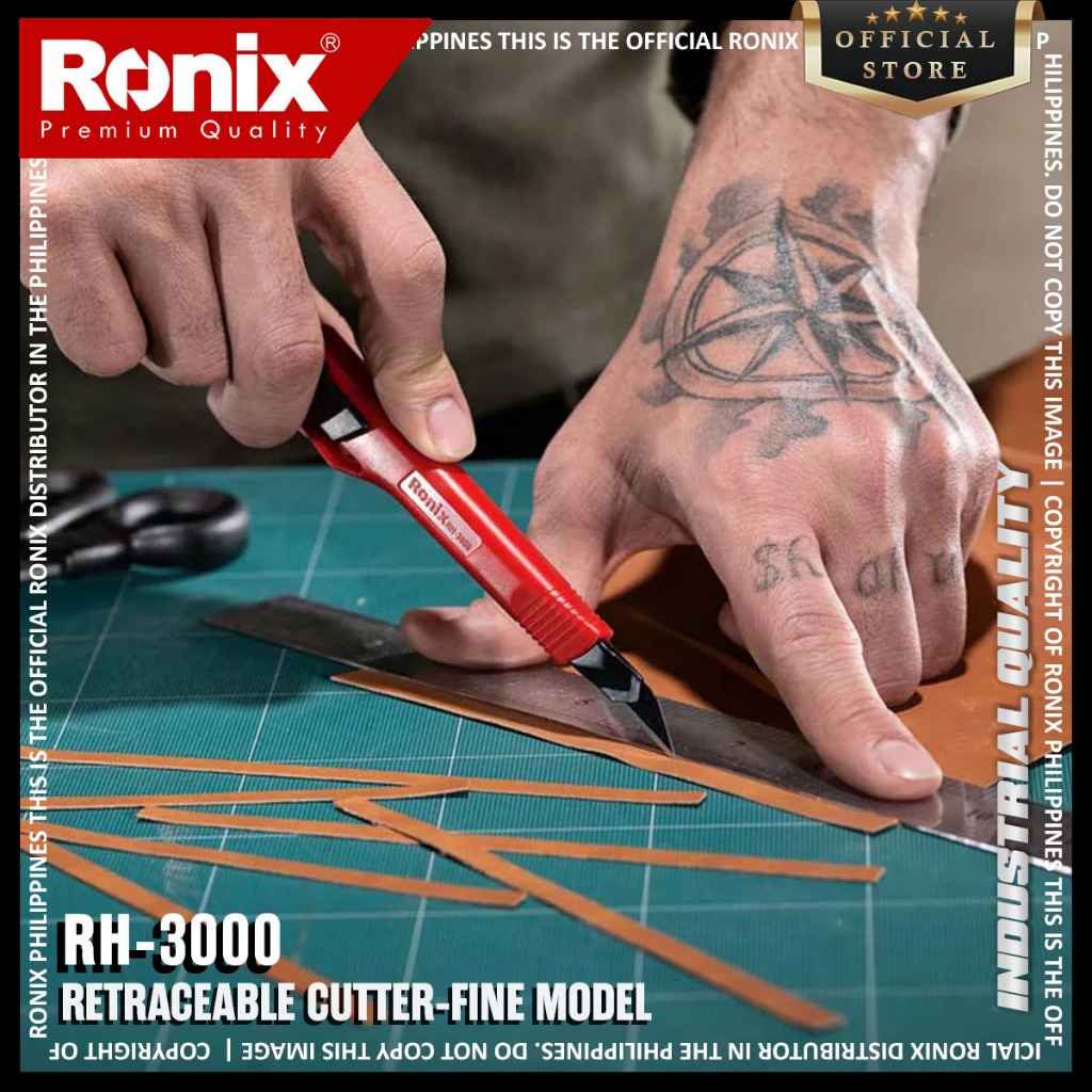 Ronix RH-3000 Retractable Utility Knife Cutter - SK5 Steel Blade ...